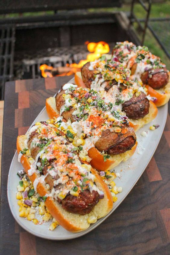 Elote Chorizo Dogs - NorthEast Nosh Recipes