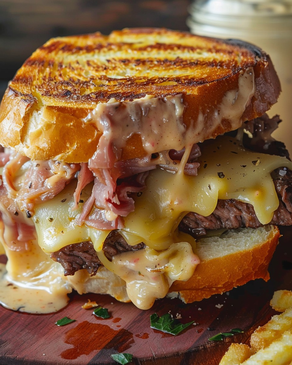 Hot Beef Cheddar Melt - NorthEast Nosh Recipes