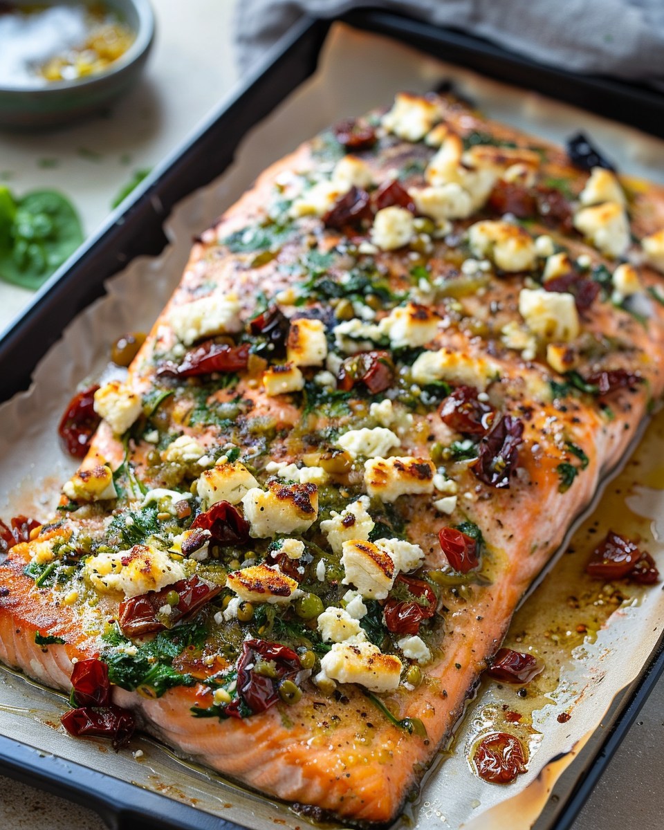 Mediterranean Salmon Bake - NorthEast Nosh Recipes