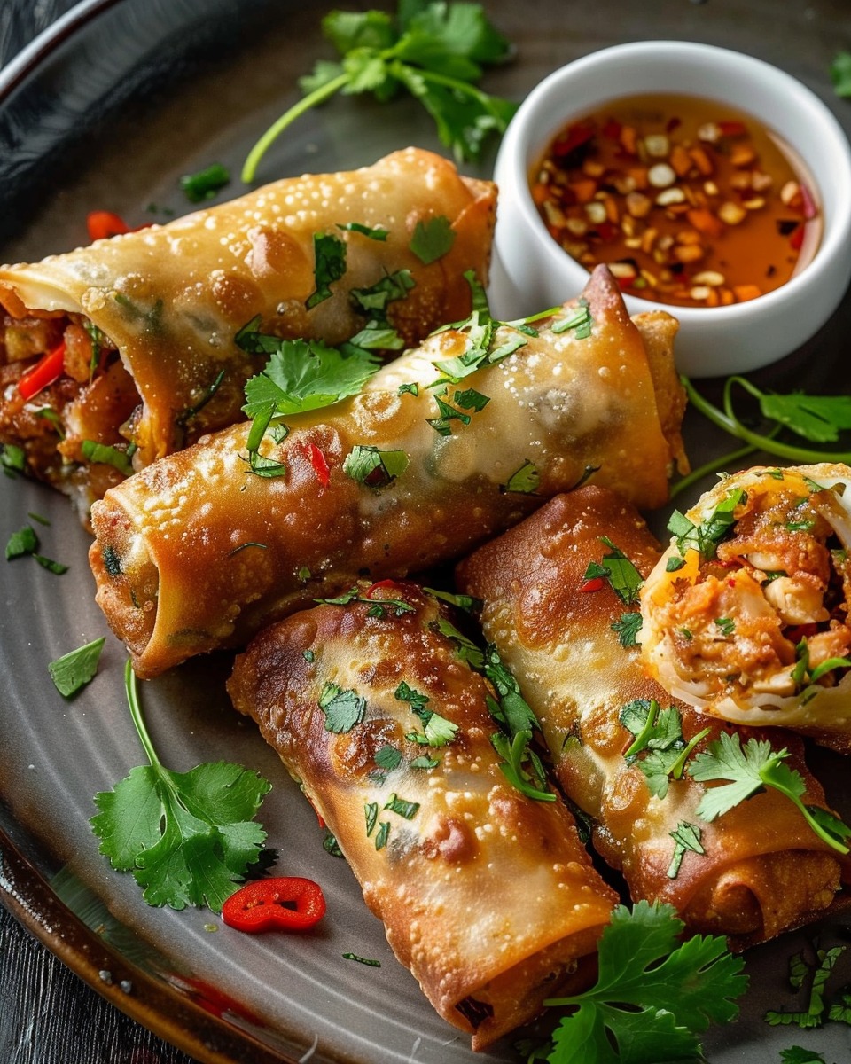 Spicy Baked Mexican Chicken Egg Rolls - NorthEast Nosh Recipes