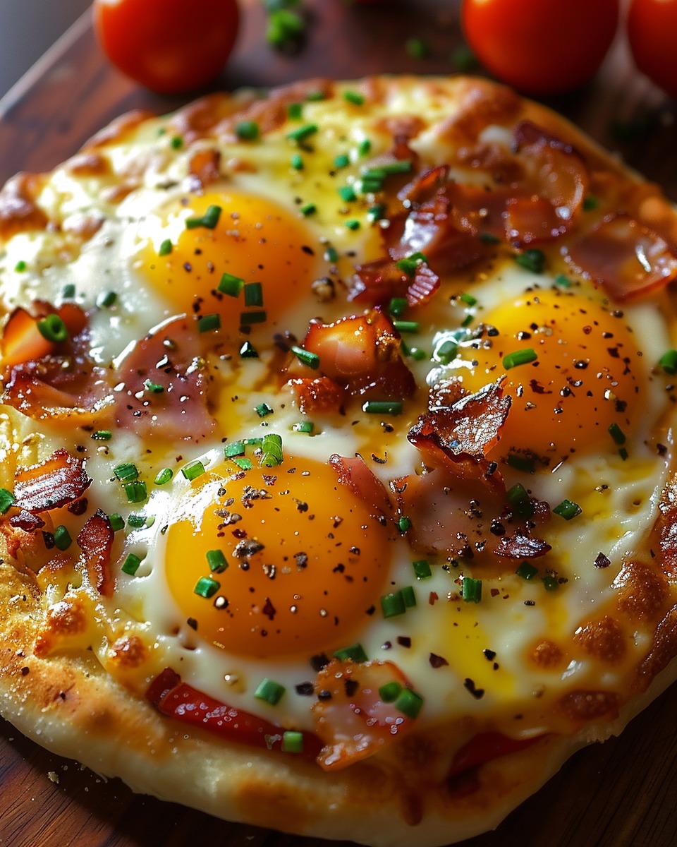 Sunrise Delight Breakfast Pizza - NorthEast Nosh Recipes
