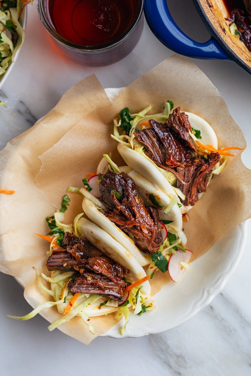Sticky, Spicy Soy & Ginger Boneless Short Rib Bao Buns - NorthEast Nosh ...