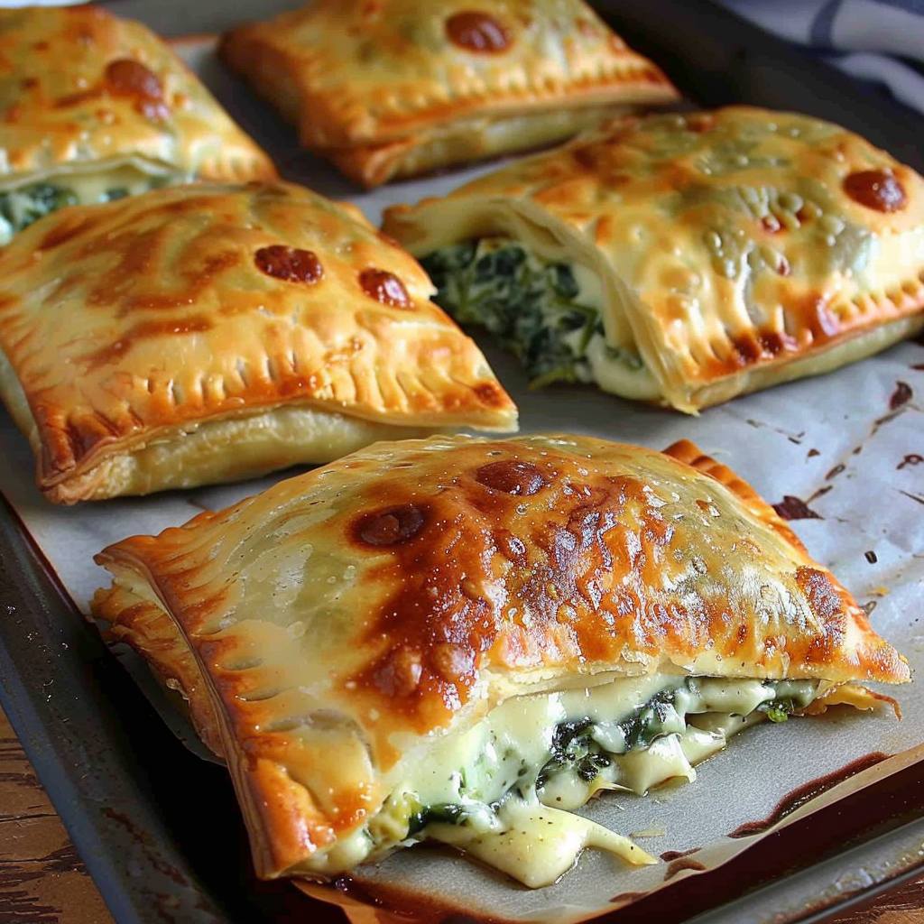Cheese and Spinach Stuffed Pastry - NorthEast Nosh Recipes
