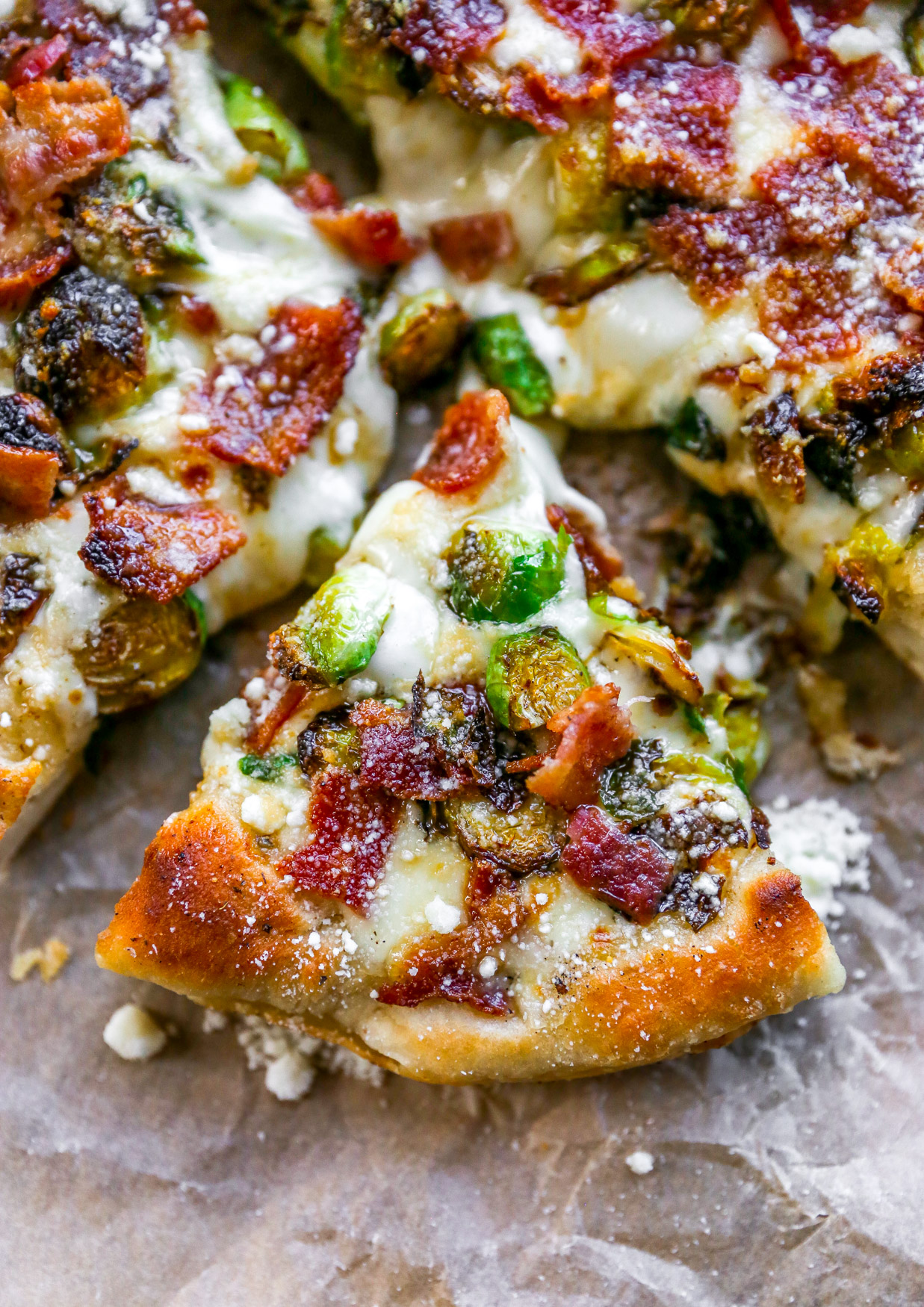 Easy Skillet Pizza with Brussels & Bacon - NorthEast Nosh Recipes
