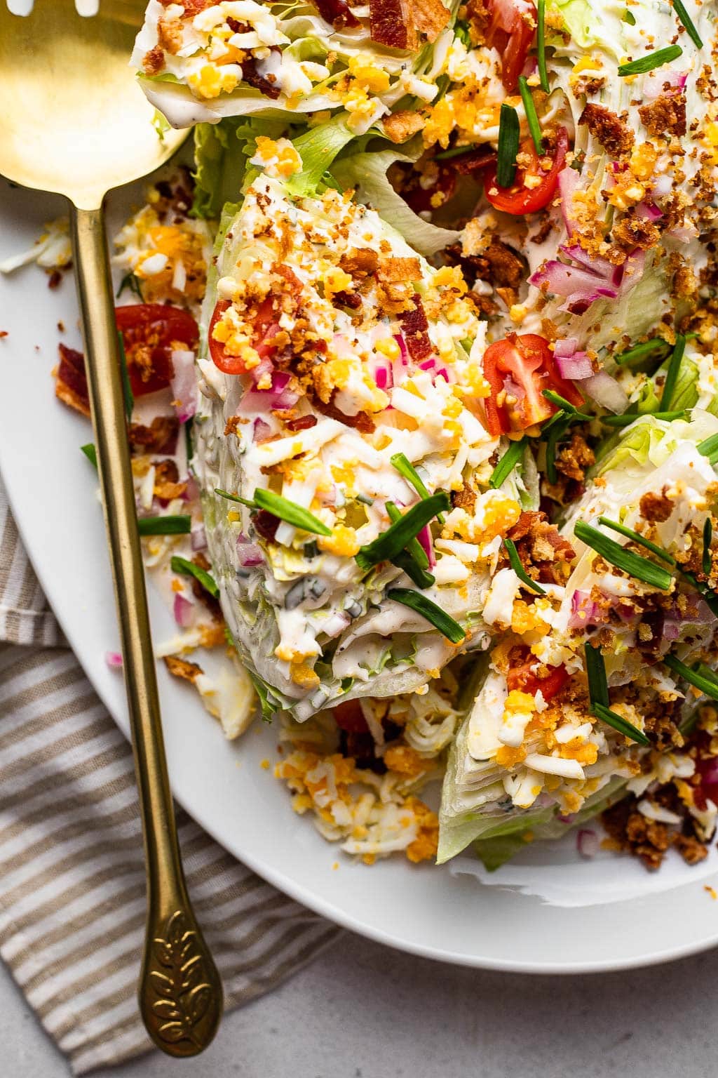 Loaded Iceberg Wedge Salad - NorthEast Nosh Recipes