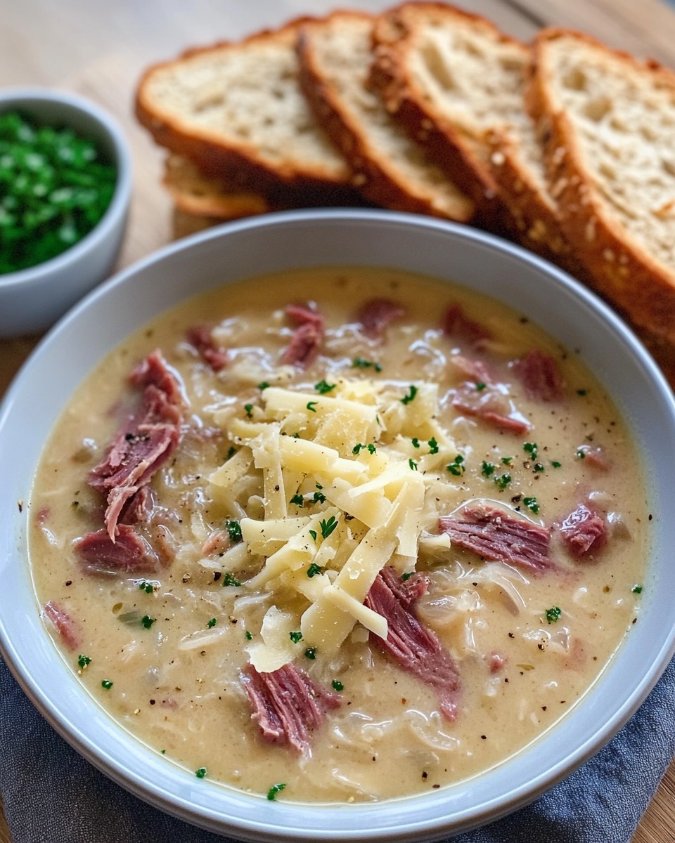 Creamy Reuben Soup Recipe - NorthEast Nosh Recipes