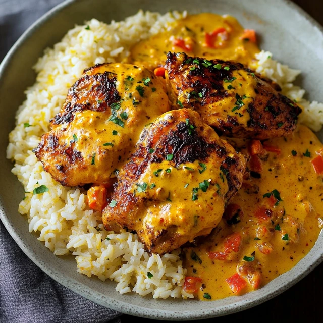 Creamy Peri-Peri Chicken with Rice - NorthEast Nosh Recipes
