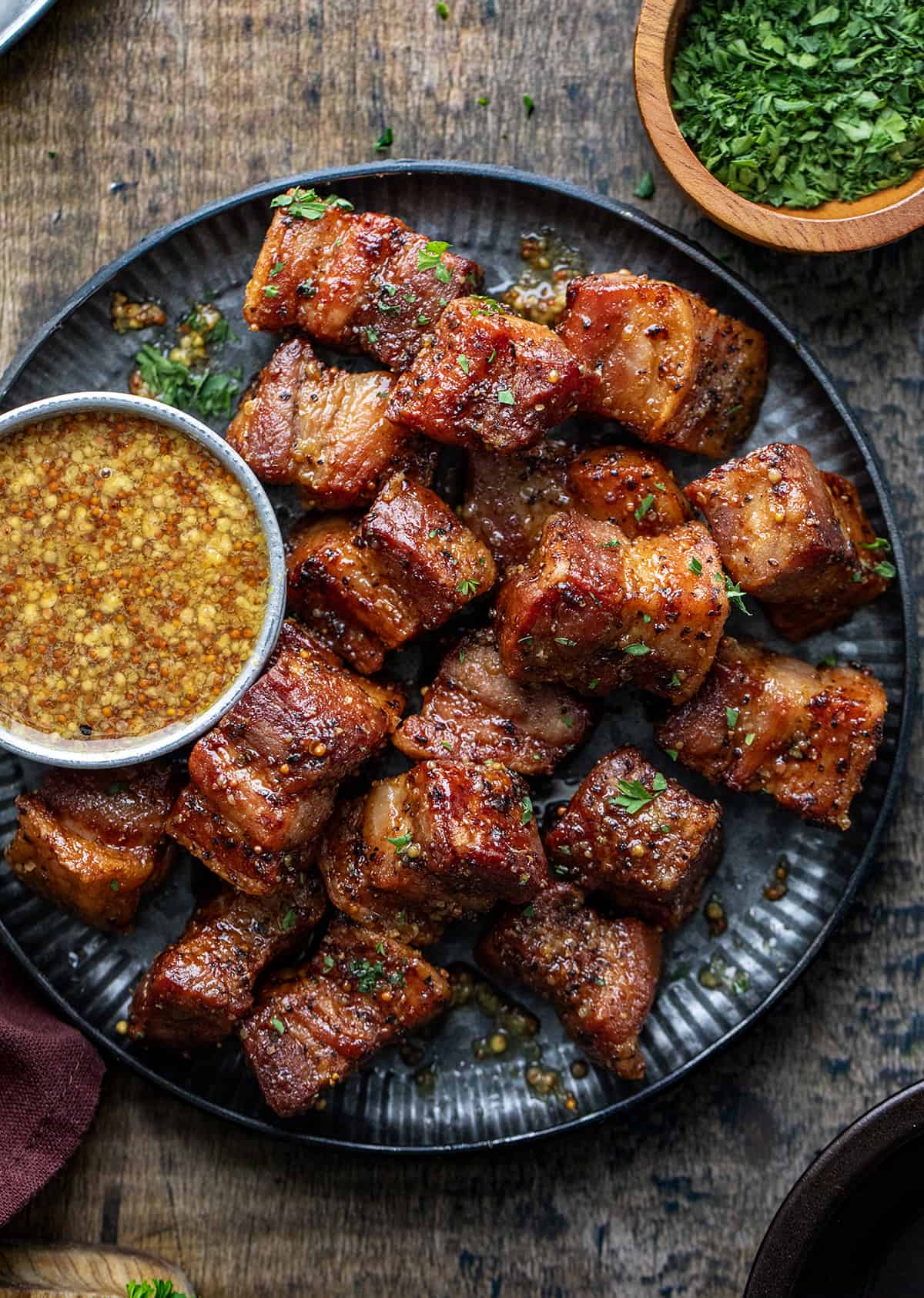 Maple Mustard Pork Belly Bites - NorthEast Nosh Recipes