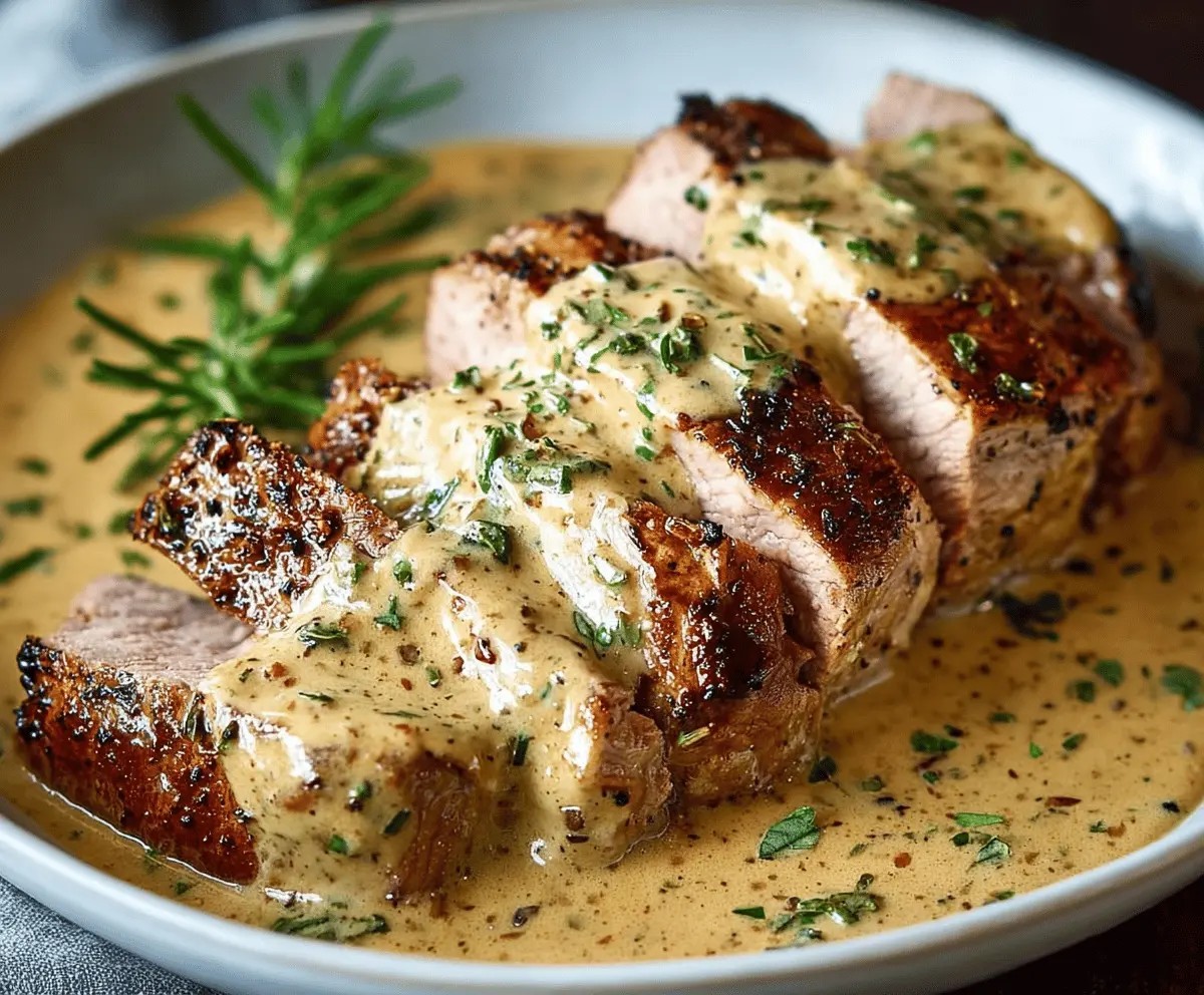 Pork Tenderloin with Creamy Dijon Sauce - NorthEast Nosh Recipes